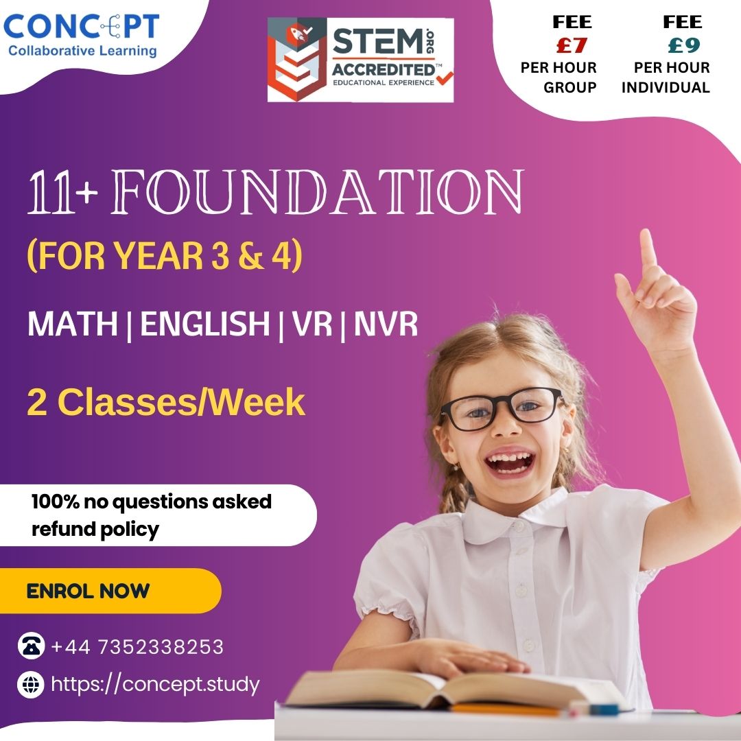 Enrolment - Online 11+ Classes | Concept.Study
